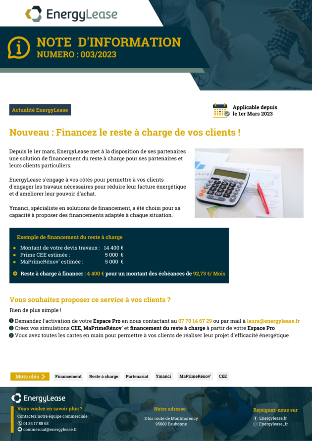 Découvrez nos notes d'information - Groupe EnergySolutions